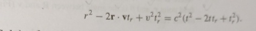 Solved r2-2r*vtr+v2tr2=c2(t2-2ttr+tr2)Solve for tr using the | Chegg.com