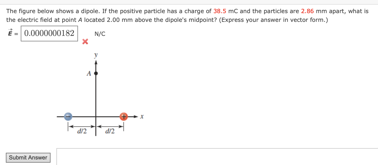 Solved The figure below shows a dipole. If the positive | Chegg.com