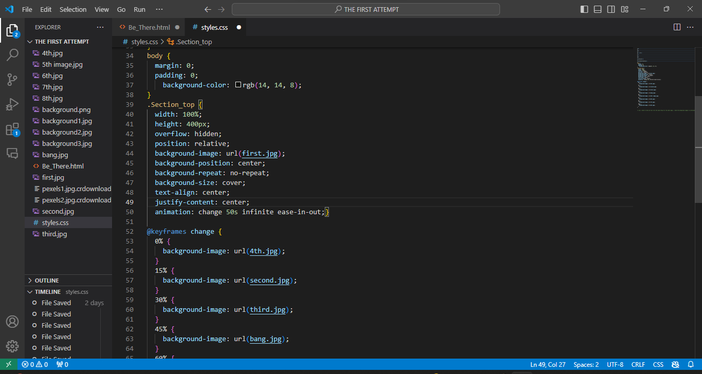 Solved Given below is a css code, i have my html code that | Chegg.com
