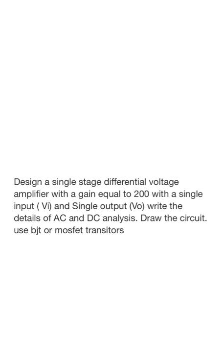 Solved please provide full solution with all parameters | Chegg.com Solved please provide full solution with all parameters | Chegg.com