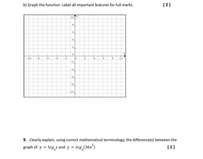 Solved 7. If logbn2=5, determine the value of lognb3. Use | Chegg.com
