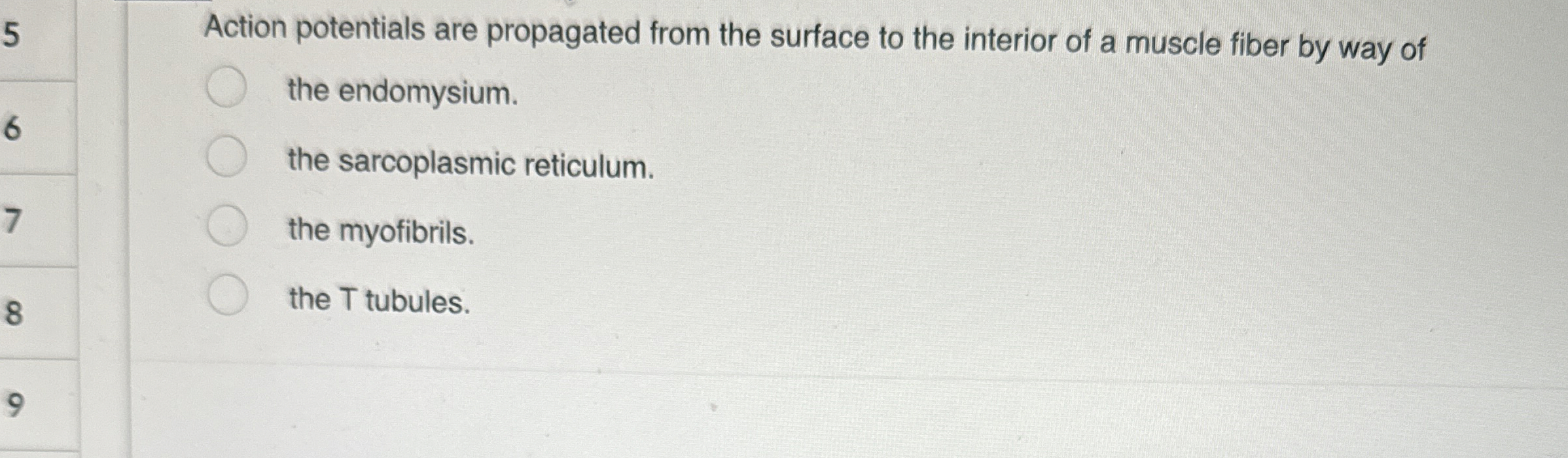 Solved Action potentials are propagated from the surface to | Chegg.com