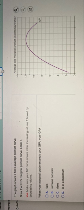 Solved meril mework Average and marginal product (jackets | Chegg.com