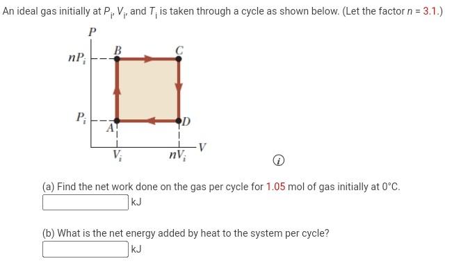Solved An ideal gas initially at \\( P_{\\mathrm{i}}, | Chegg.com