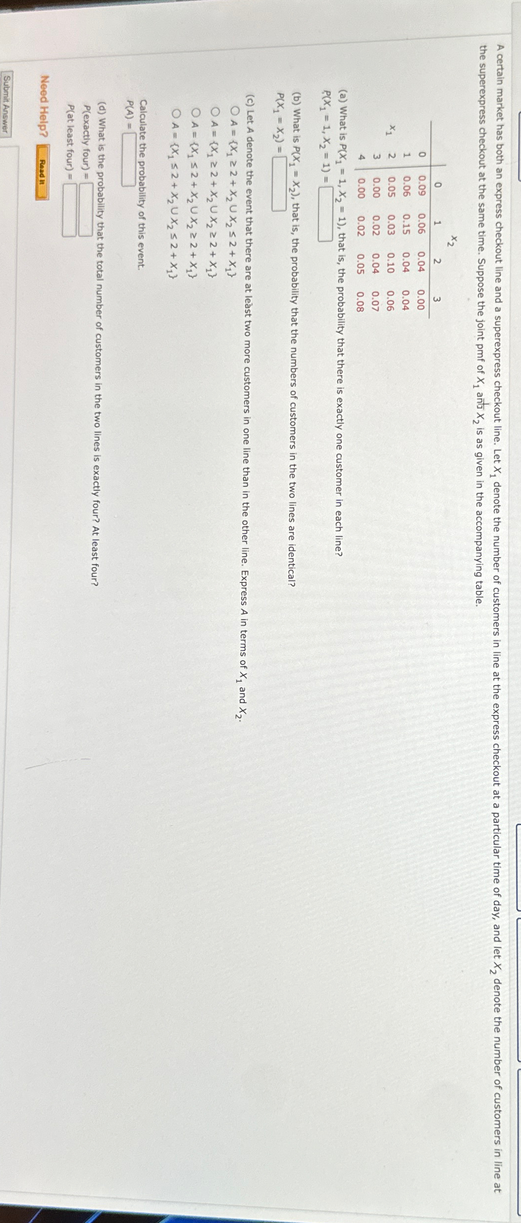 Solved the superexpress checkout at the same time. Suppose | Chegg.com