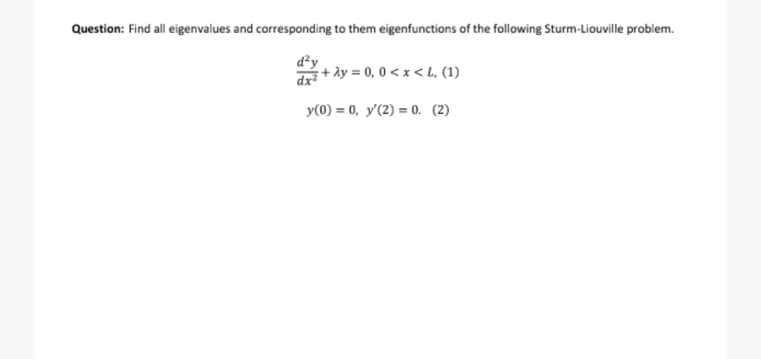 Question: Find all eigenvalues and corresponding to | Chegg.com