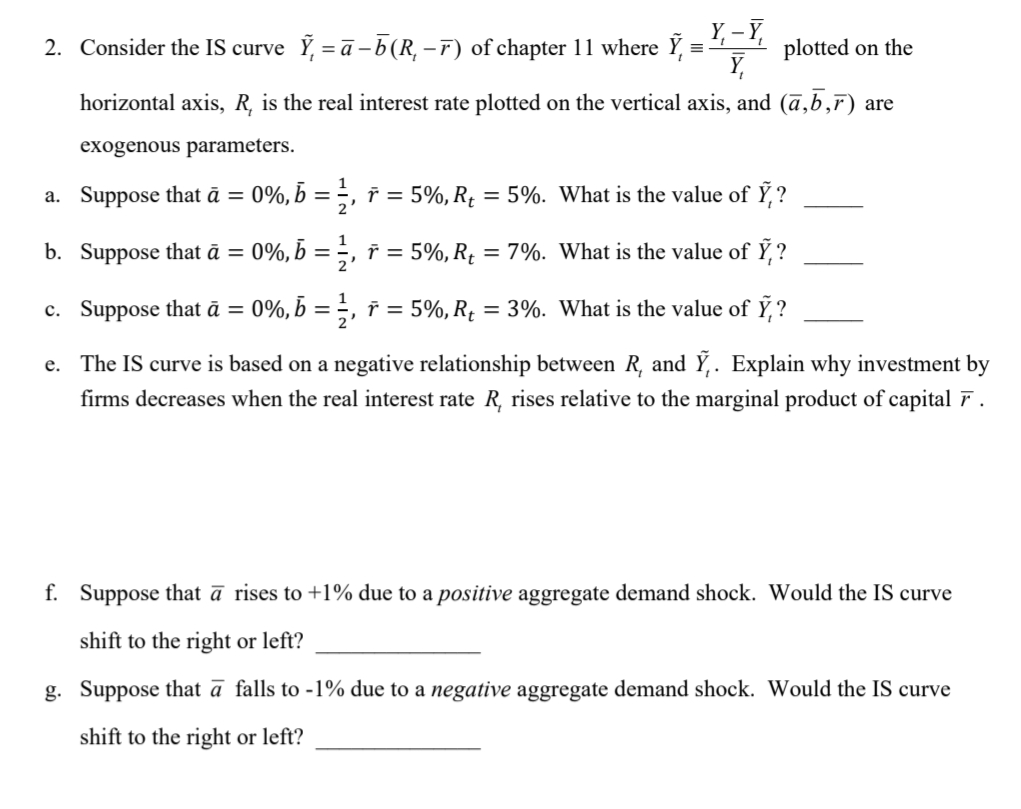 Solved Consider the IS curve | Chegg.com