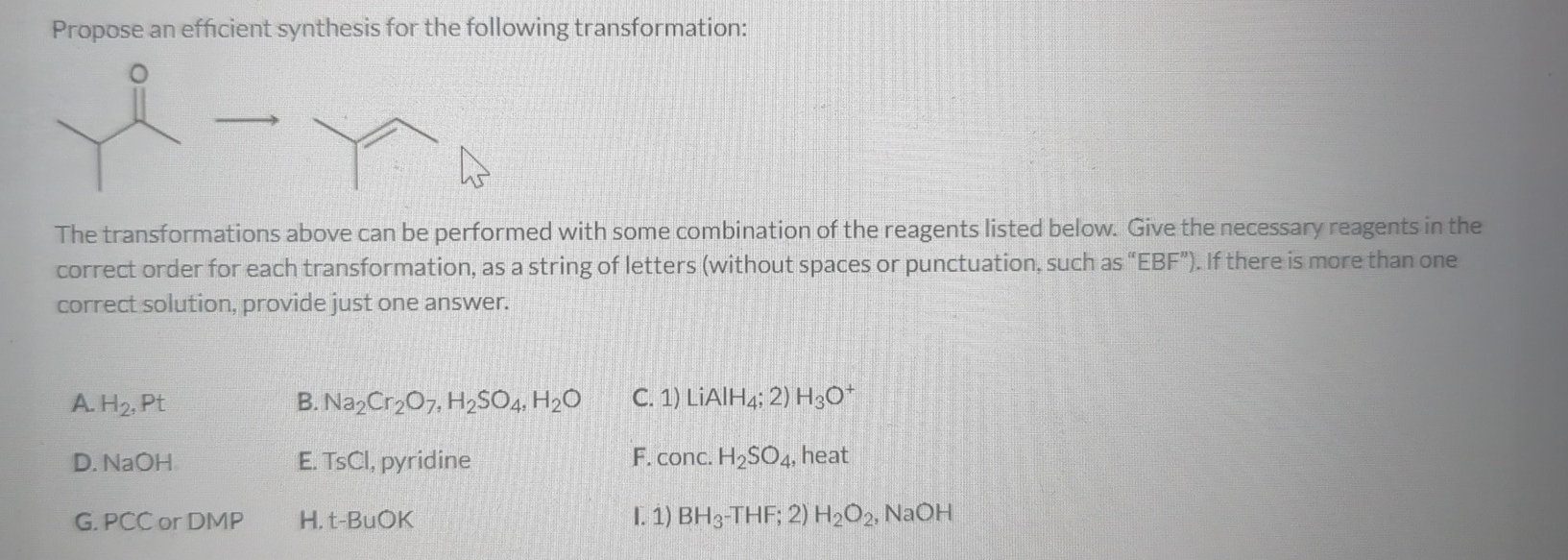 Solved Propose an efficient synthesis for the following | Chegg.com
