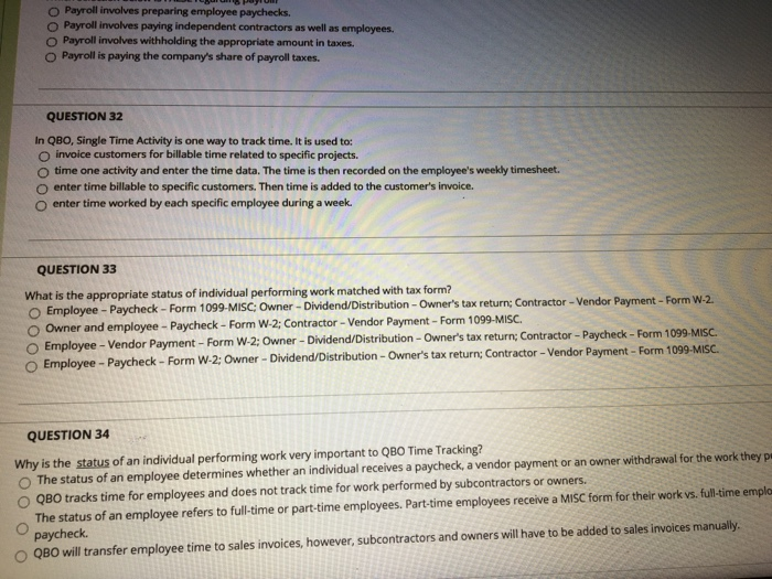 Solved Payroll involves preparing employee paychecks. | Chegg.com