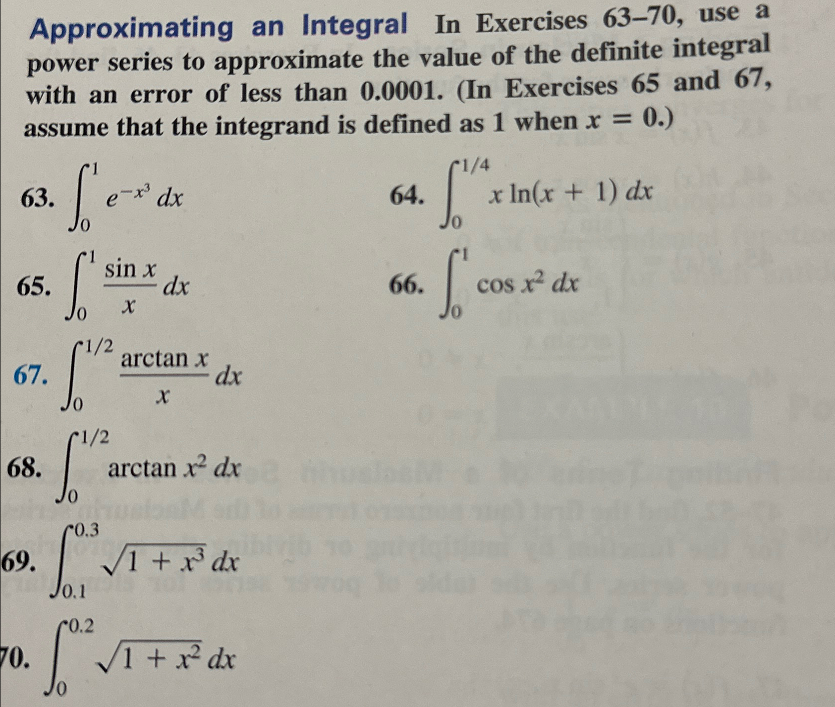 Solved Approximating an Integral In Exercises 63-70, ﻿use a | Chegg.com
