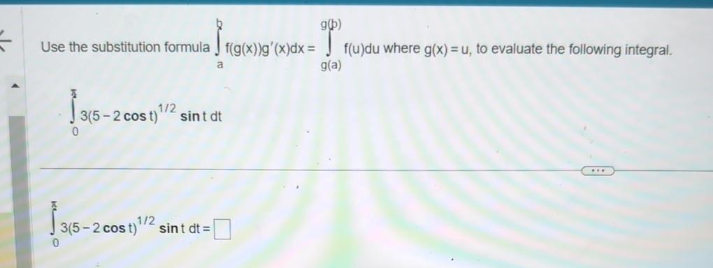 Solved Use the substitution formula | Chegg.com