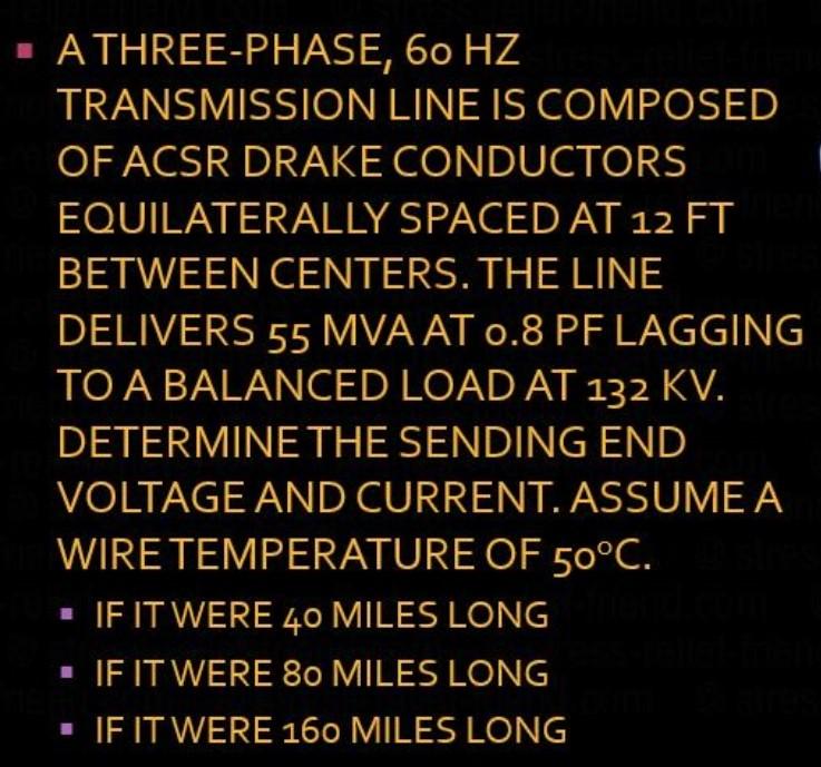 Solved · A THREE-PHASE, 60 HZ TRANSMISSION LINE IS COMPOSED | Chegg.com