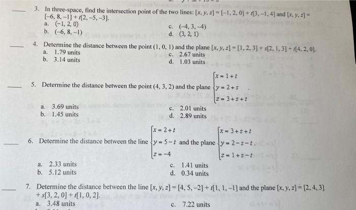 Solved 2. Write the scalar equation of the plane with normal | Chegg.com