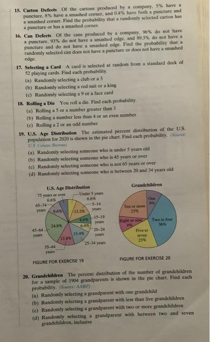 Solved 15. Carton Defects of the cartons produced by a | Chegg.com