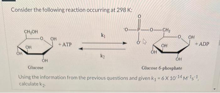 Solved Consider The Following Reaction Occurring At 298 K