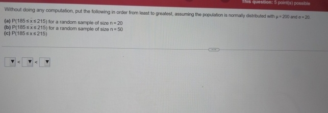 Solved This question: 5 ﻿point(s) ﻿possibleWithout doing any | Chegg.com
