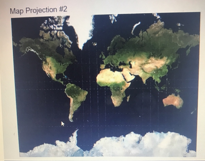 Solved Map Projection #1 Map Projection #2 Determine the | Chegg.com