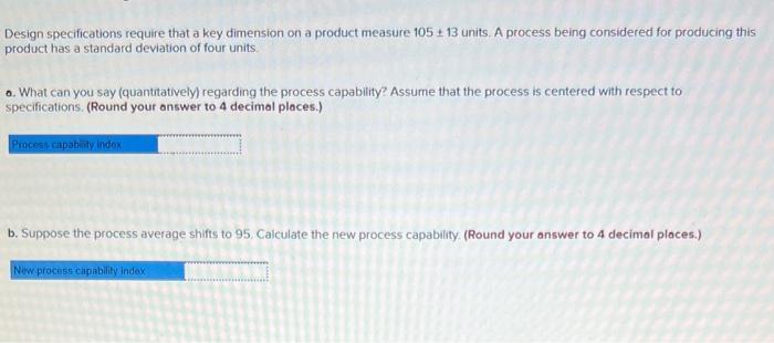Solved Design specifications require that a key dimension on | Chegg.com