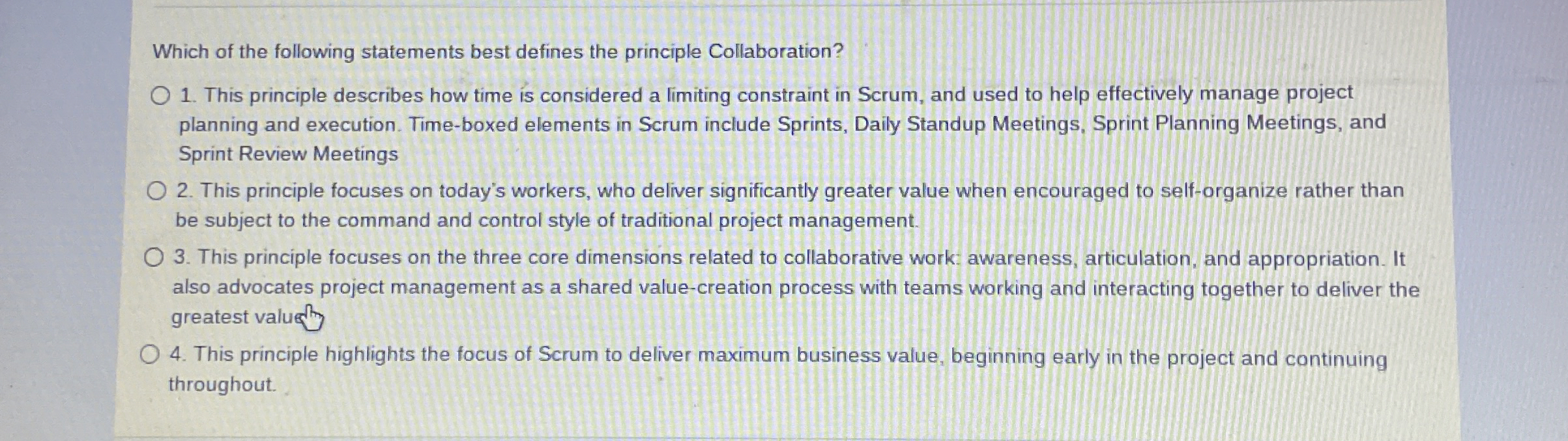 Solved Which of the following statements best defines the | Chegg.com