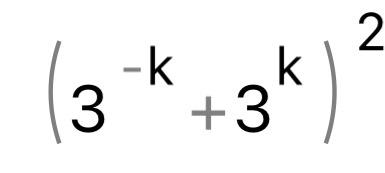 Solved (3−k+3k)2 | Chegg.com