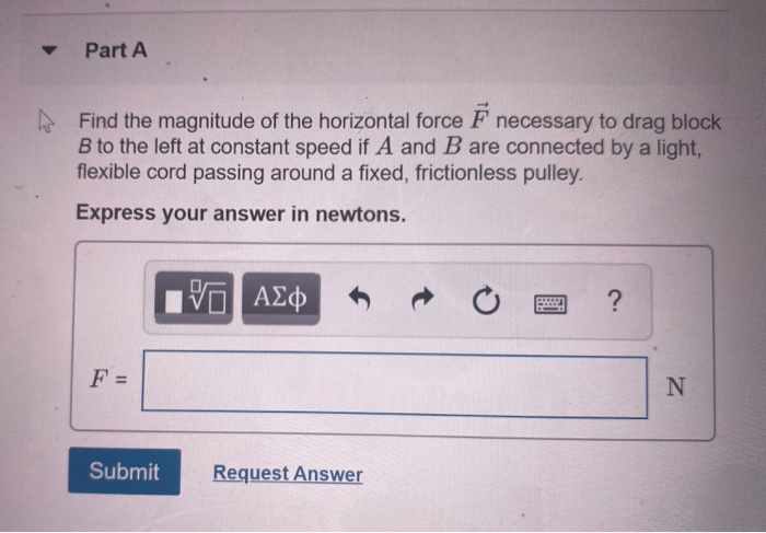 Solved Block A in the figure (Figure 1) weighs 2.00 N. and | Chegg.com