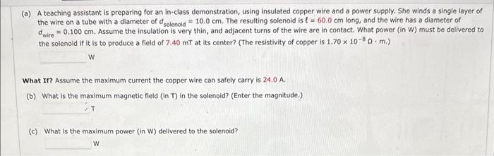 Solved (a) A teaching assistant is preparing for an in-class | Chegg.com