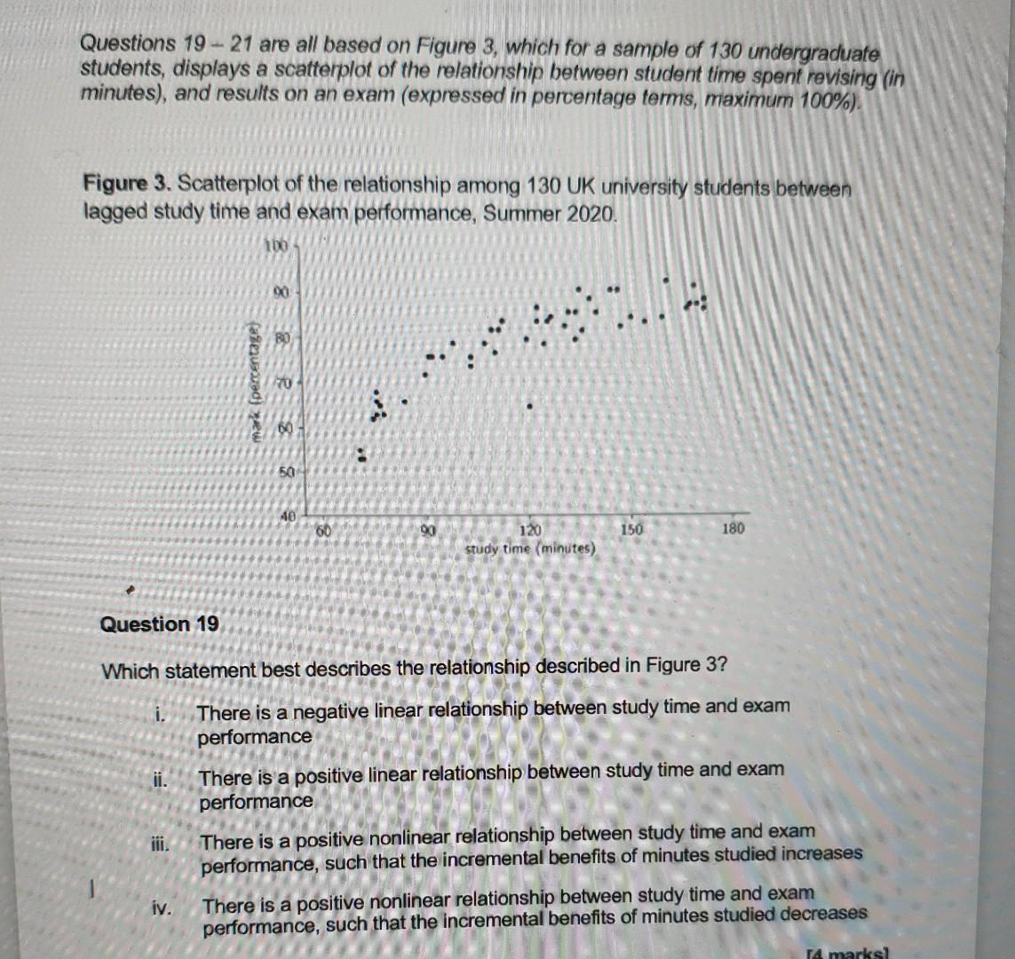 Solved Questions 19−21 are all based on Figure 3, which for | Chegg.com