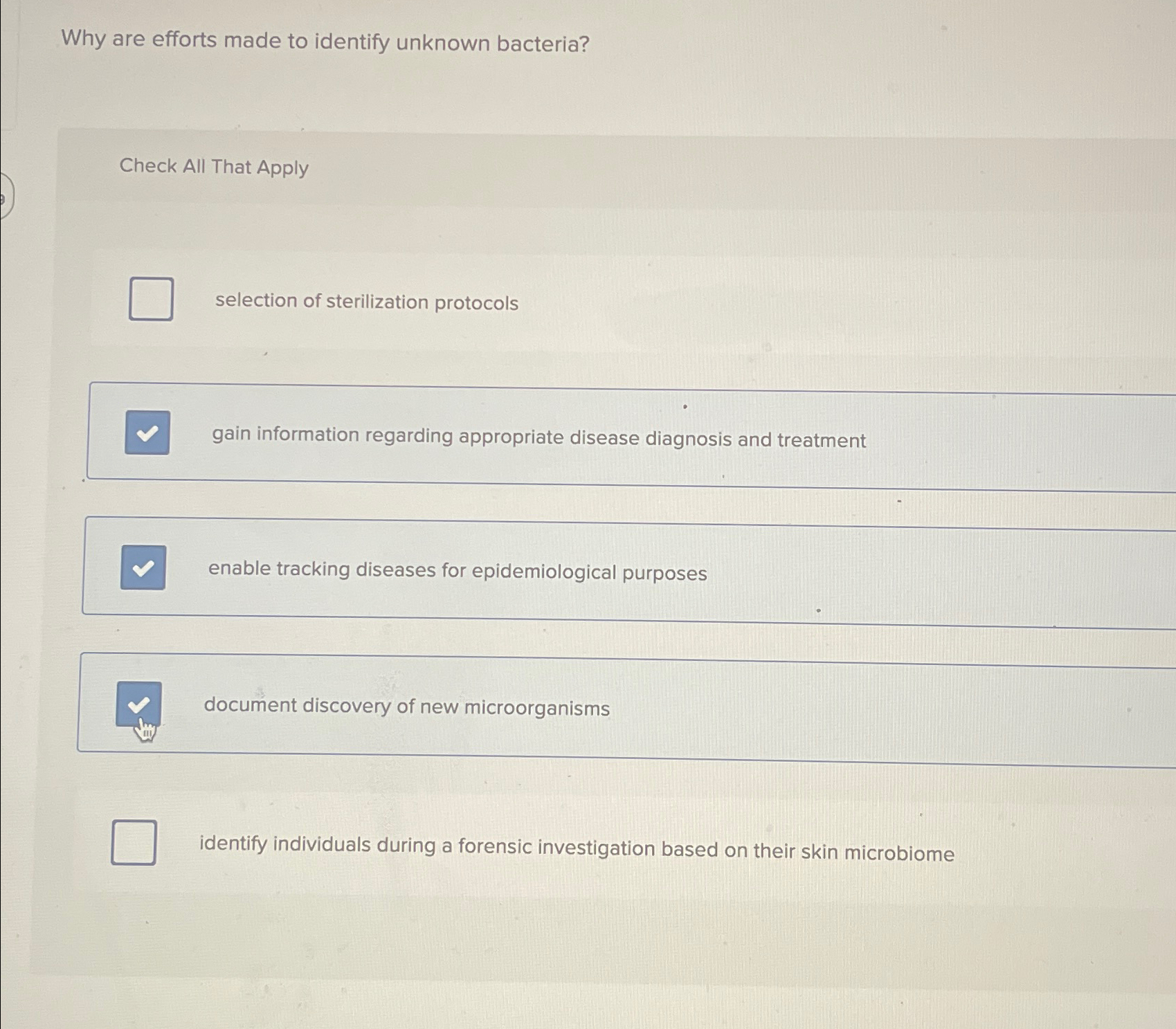 Solved Why are efforts made to identify unknown | Chegg.com
