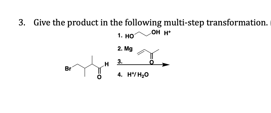 Solved Give the product in the following multi-step | Chegg.com