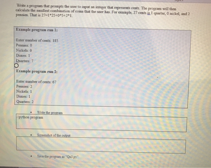 Solved Write A Program That Prompts The User To Input An Chegg