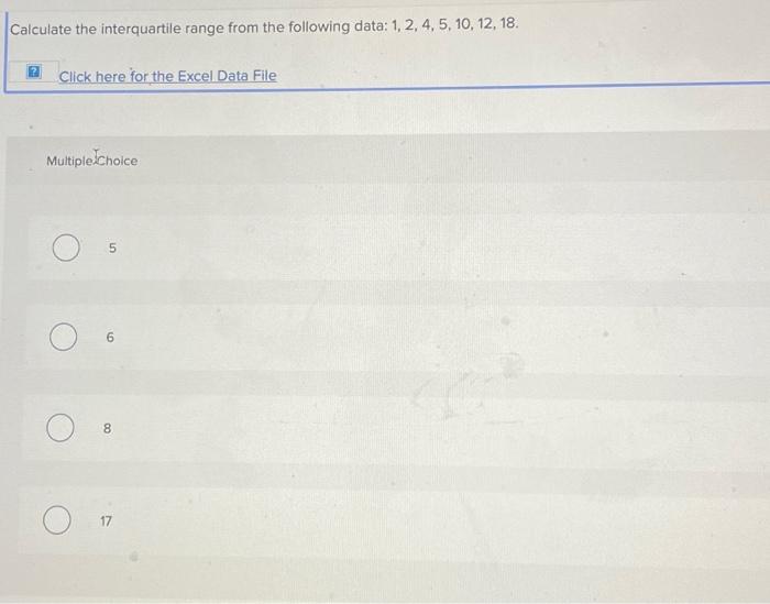 Solved Calculate the interquartile range from the following | Chegg.com