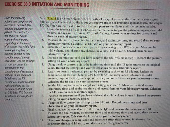 642 - LABORATORY EXERCISES FOR COMPETENCY IN | Chegg.com