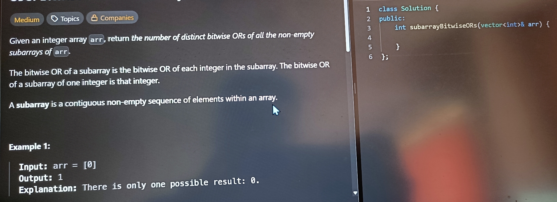 Solved MediumTopicsCompaniesGiven an integer array arr, | Chegg.com