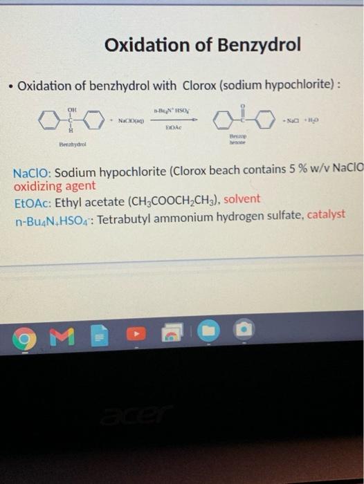 Solved CHE 220L Name Lab Report Lab Section Date OXIDATION | Chegg.com