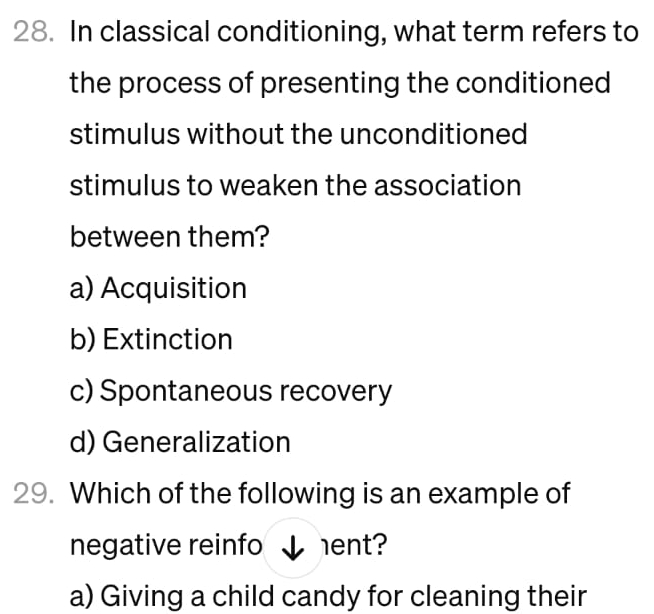 Solved In classical conditioning, what term refers to the | Chegg.com