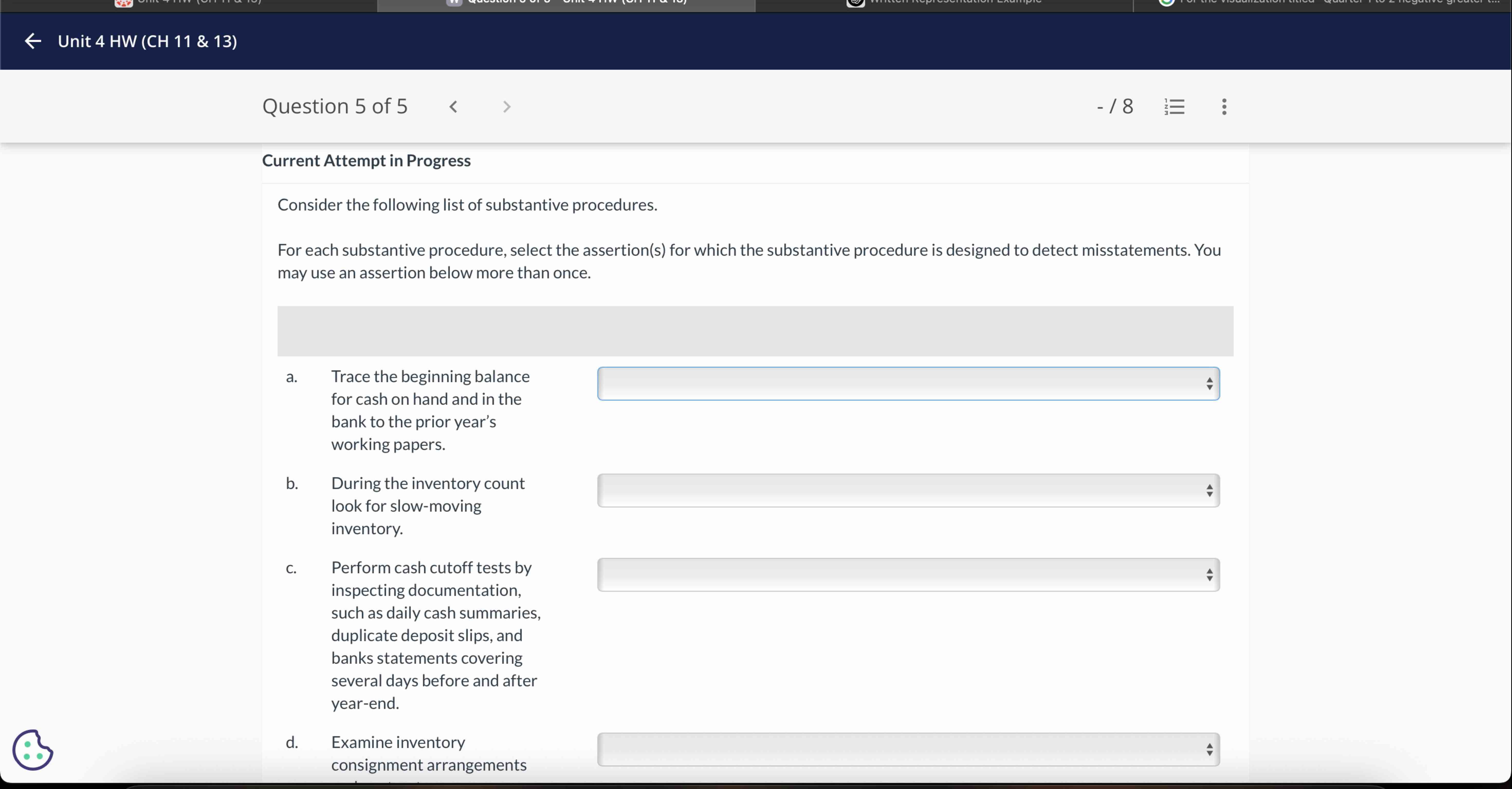 Solved Current Attempt in Progress Consider the following | Chegg.com