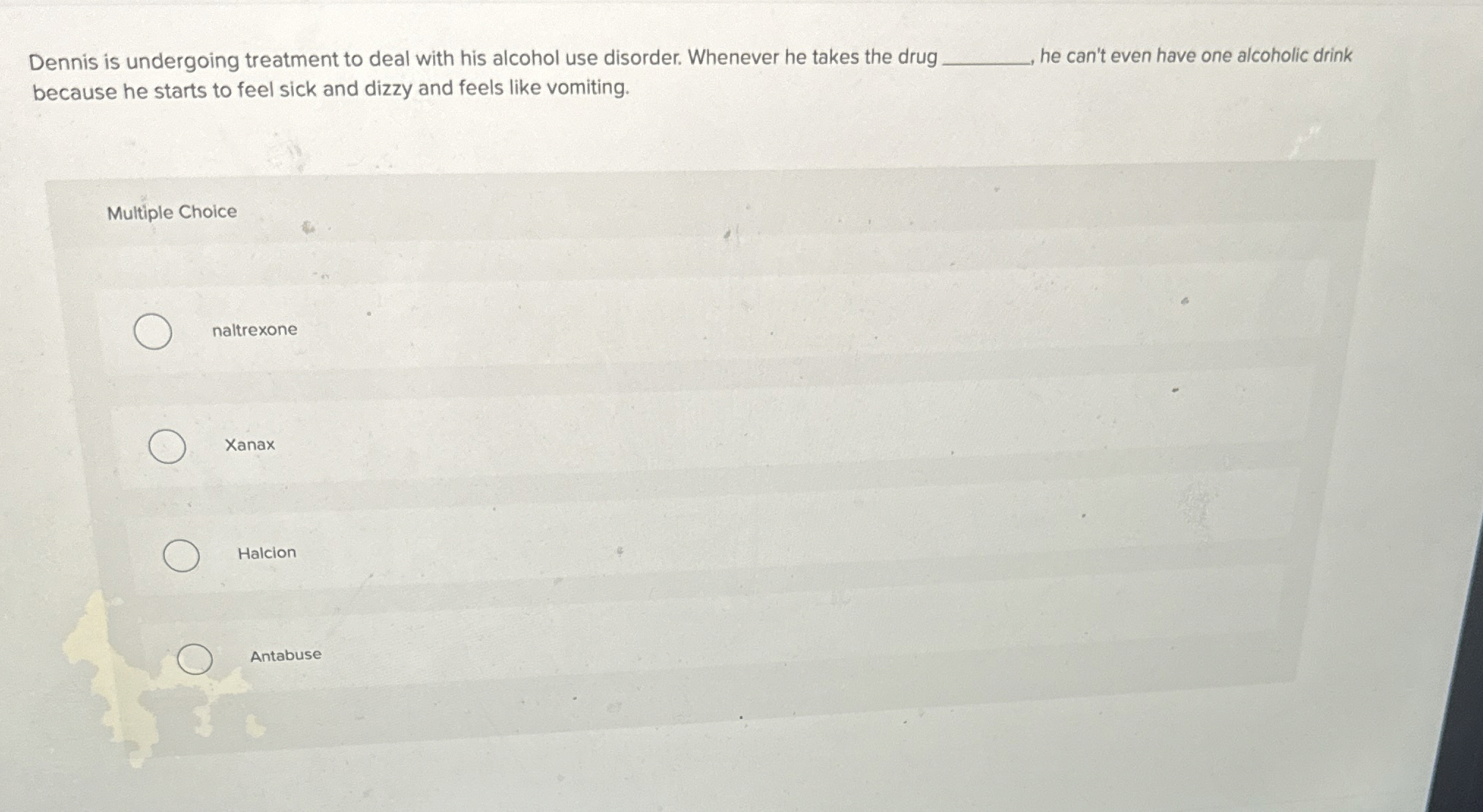 Solved What was the conclusion of Project MATCH, which | Chegg.com