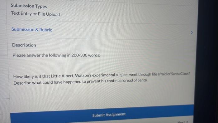 Solved Text Entry or File Upload Submission \& Rubric | Chegg.com