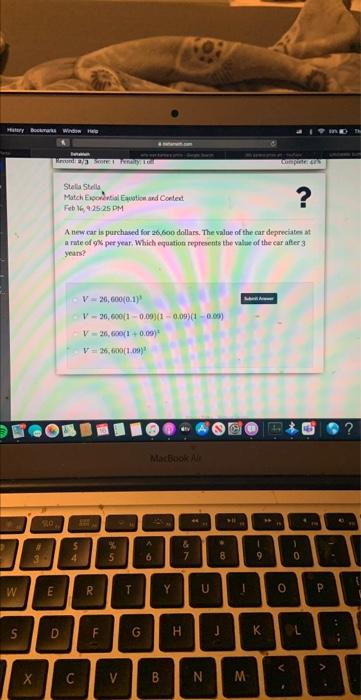 Solved A new car is purchayed for 26 boo dollars. The value | Chegg.com
