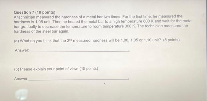 Solved Question 7 (18 points) A technician measured the | Chegg.com Solved Question 7 (18 points) A technician measured the | Chegg.com