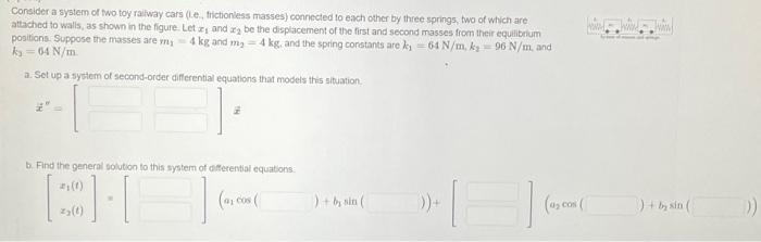 Solved WW Consider a system of two toy railway cars (Le, | Chegg.com