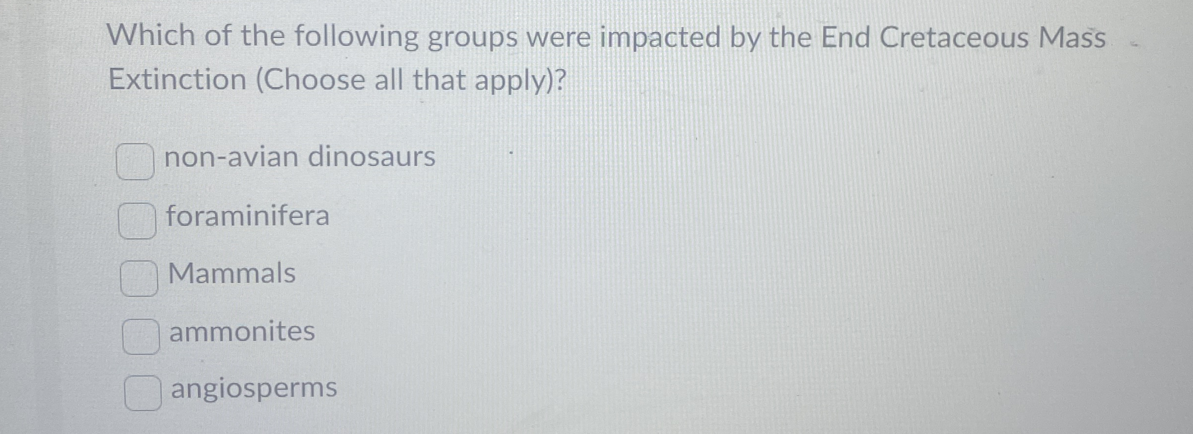 Solved Which of the following groups were impacted by the | Chegg.com