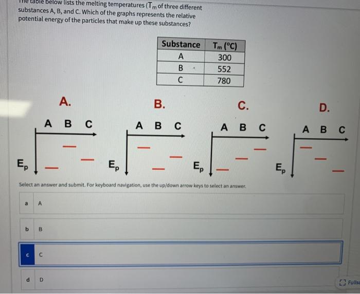 Solved below lists the melting temperatures (Tm of three | Chegg.com