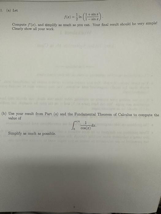 Solved 2. Compute ∫sinxdx 3. Compute ∫(ln3)/2ln3e2x+9exdx4. | Chegg.com