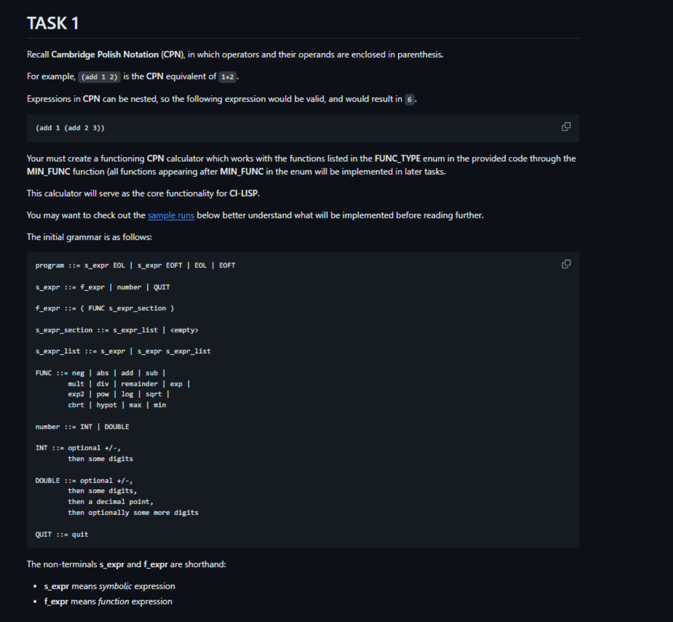 Solved I need help with finishing the lex and yacc files. A | Chegg.com