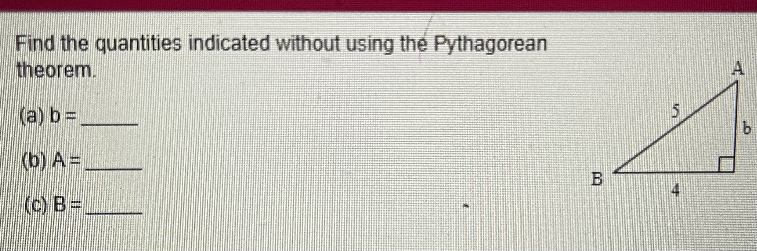 Solved Find the quantities indicated without using the | Chegg.com