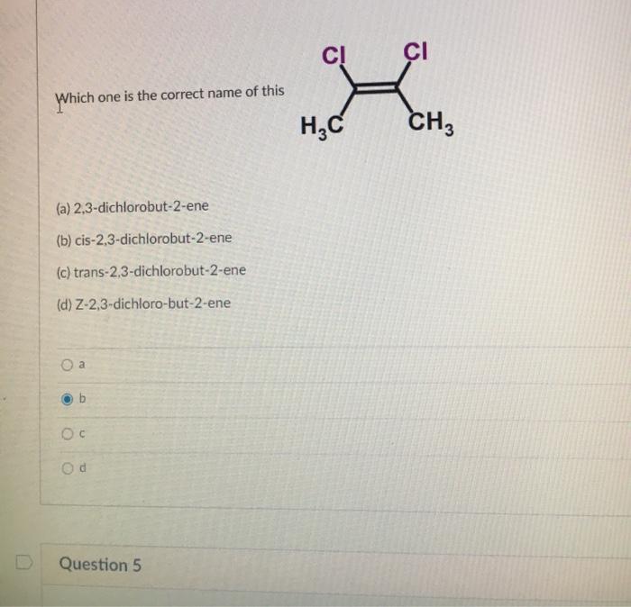 Solved C! CI Which one is the correct name of this H2C CH3 | Chegg.com