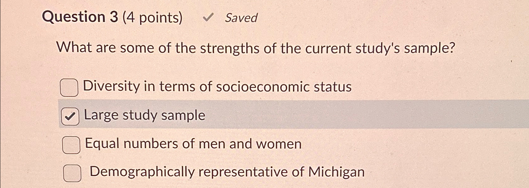 Solved Question 3 (4 ﻿points) ﻿SavedWhat are some of the | Chegg.com