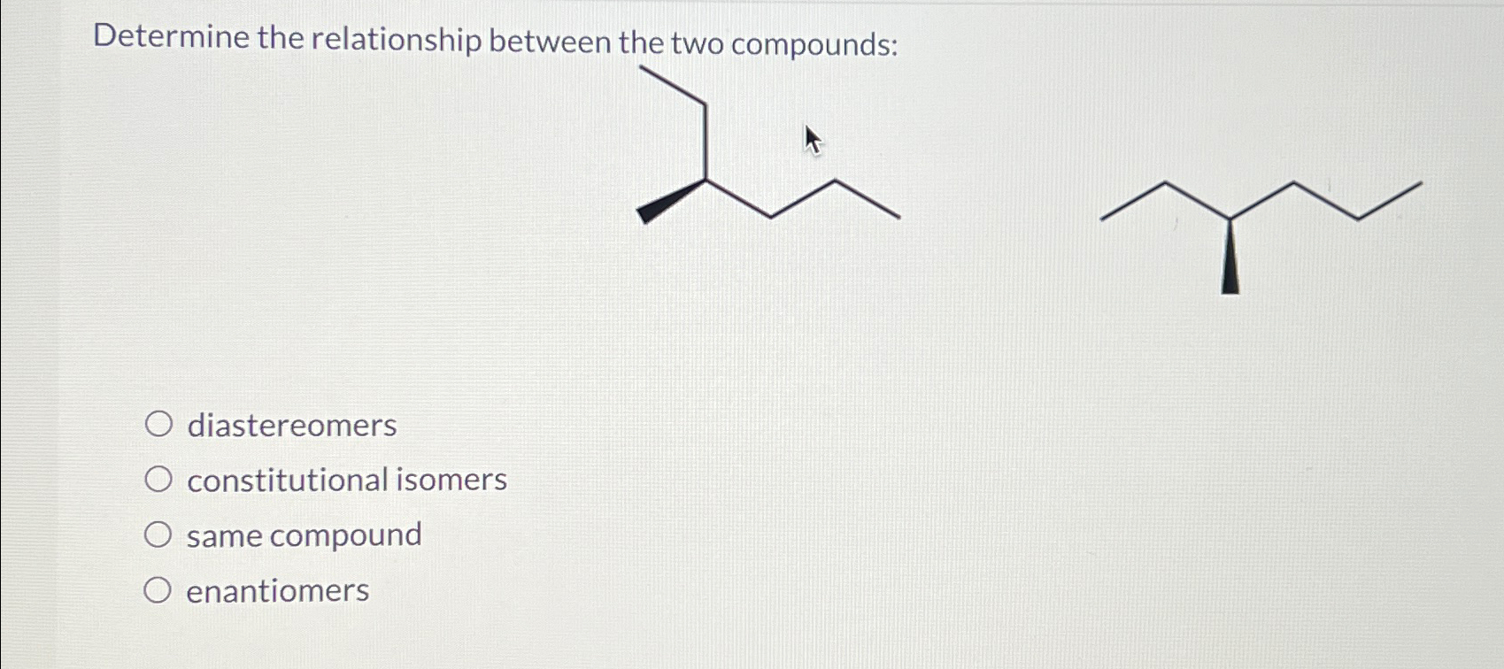 Solved Determine the relationship between the two | Chegg.com