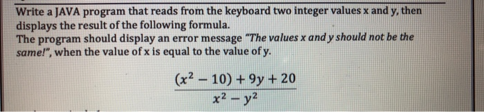 Solved Write a JAVA program that reads from the keyboard two | Chegg.com